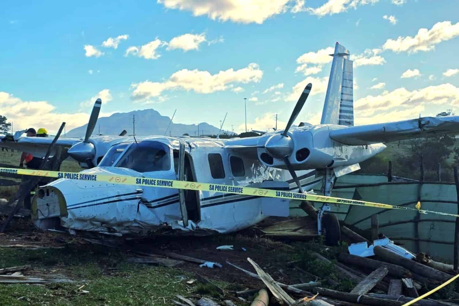 Pilot and passenger survive George plane crash